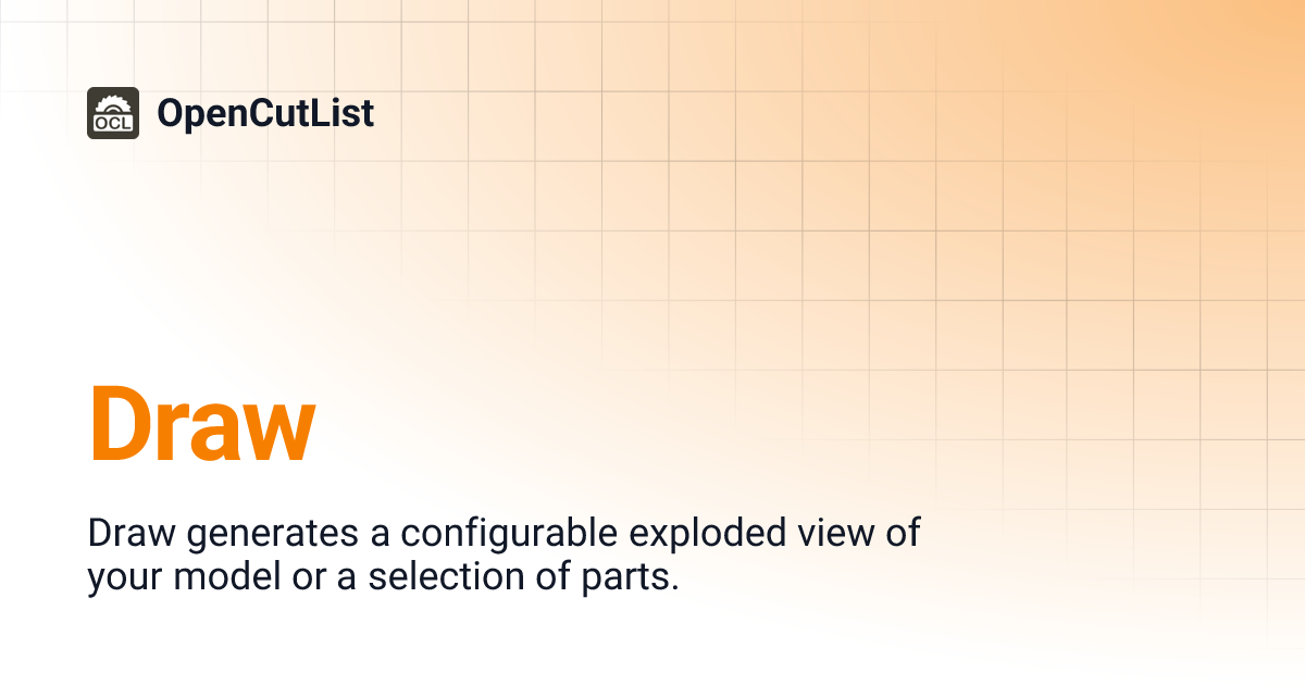 Draw | OpenCutList